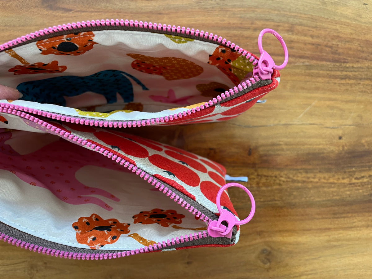 Pocket Pouch - Red Tomatoes – Gracie Stitches